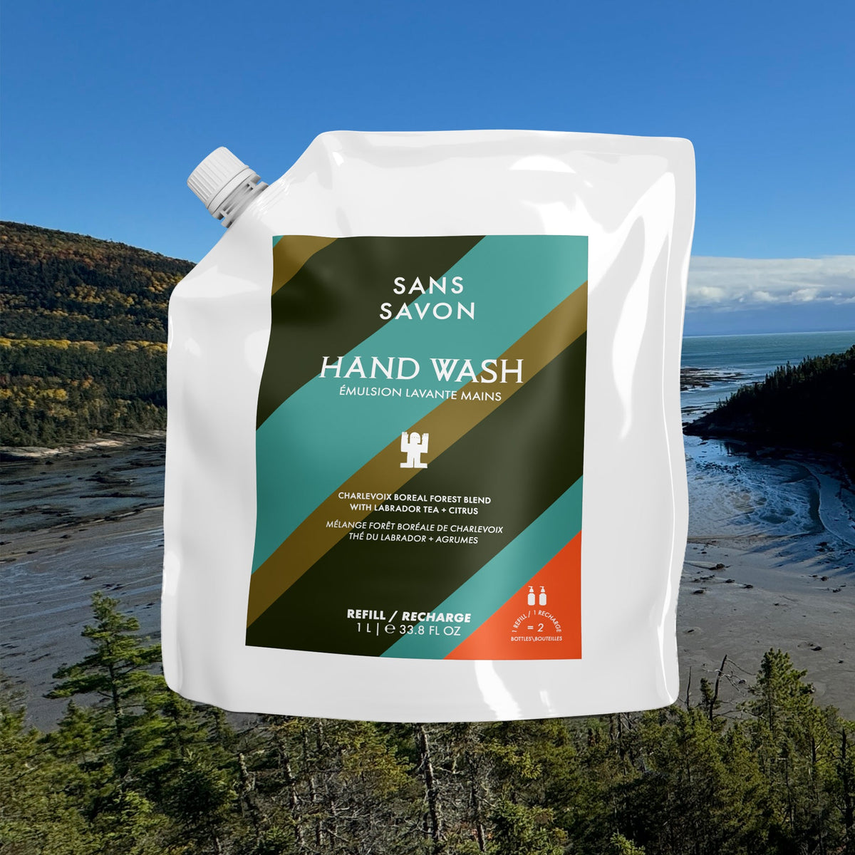 Sans Savon Hand Wash Refill Charlevoix Boreal Forest Blend | Hairstory